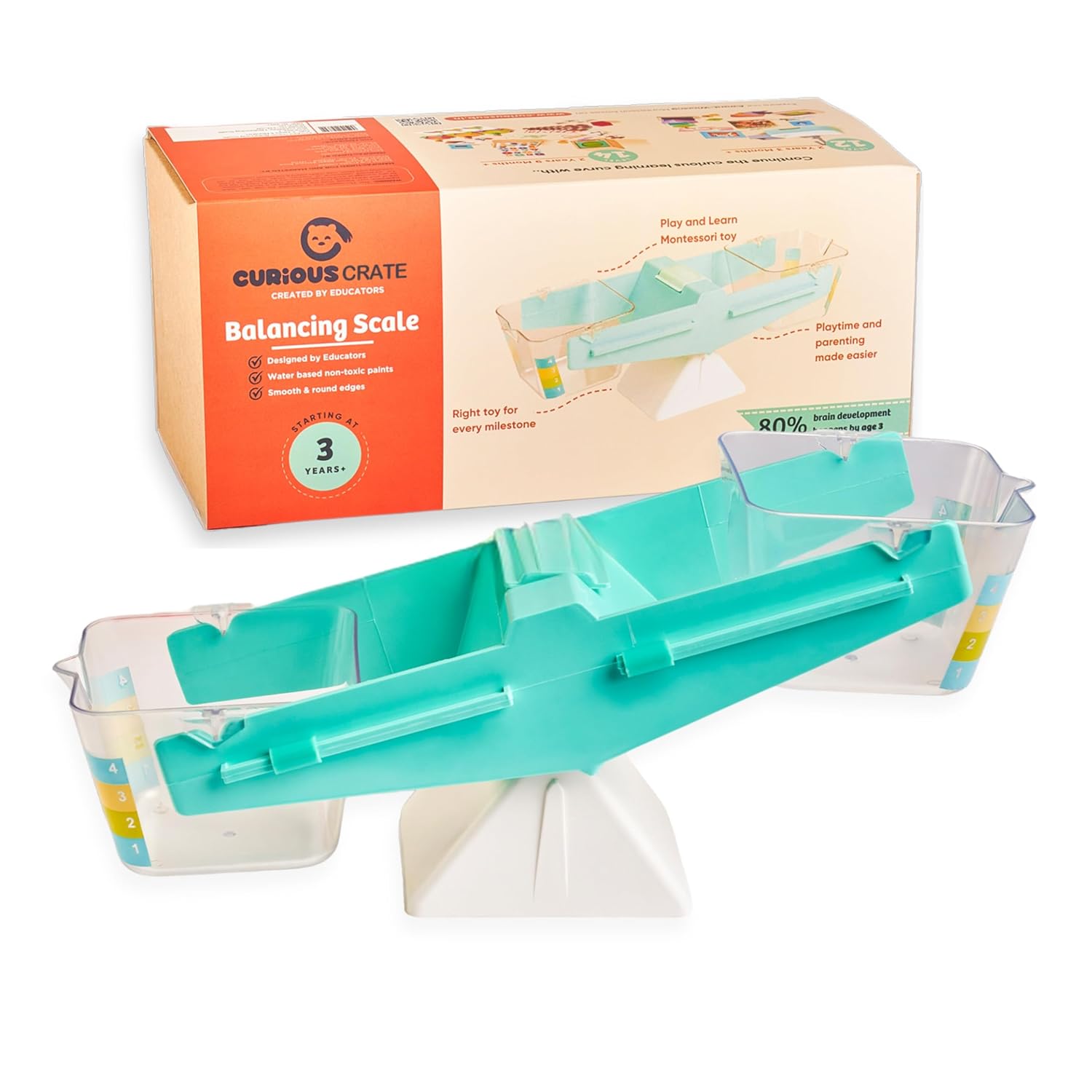 Amazon.com: Curious Crate Balancing Scale for Kids| Primary Math ...