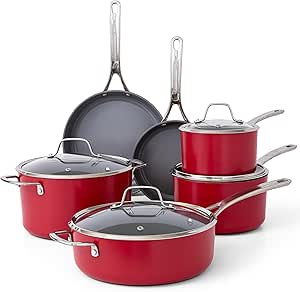 Amazon.com: Sur La Table Angelie 10-Piece Enameled Aluminum Cookware ...