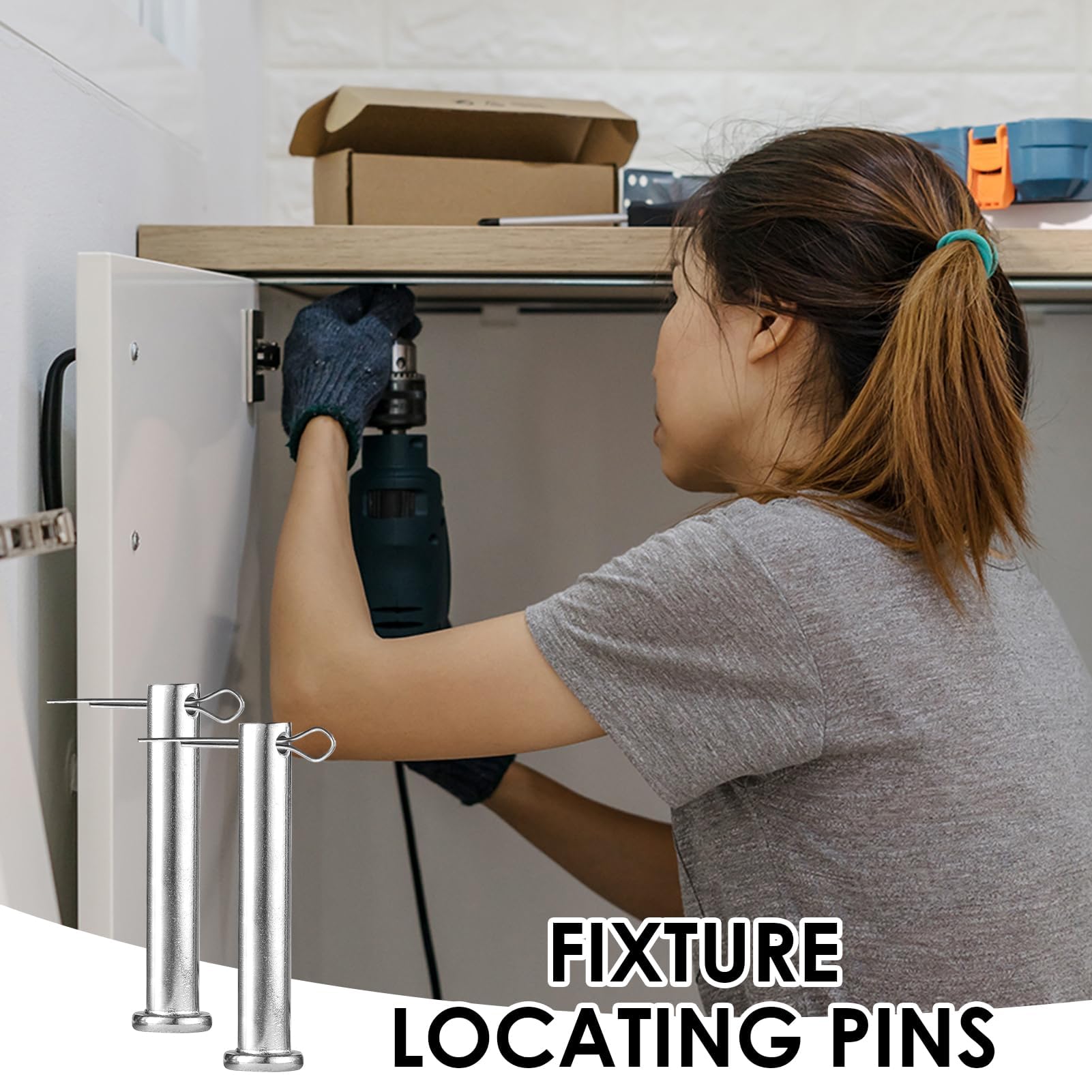 10 X 50mm Worktop Jig Pins – Pack of 4, Worktop Jig Location Pegs Pins ...