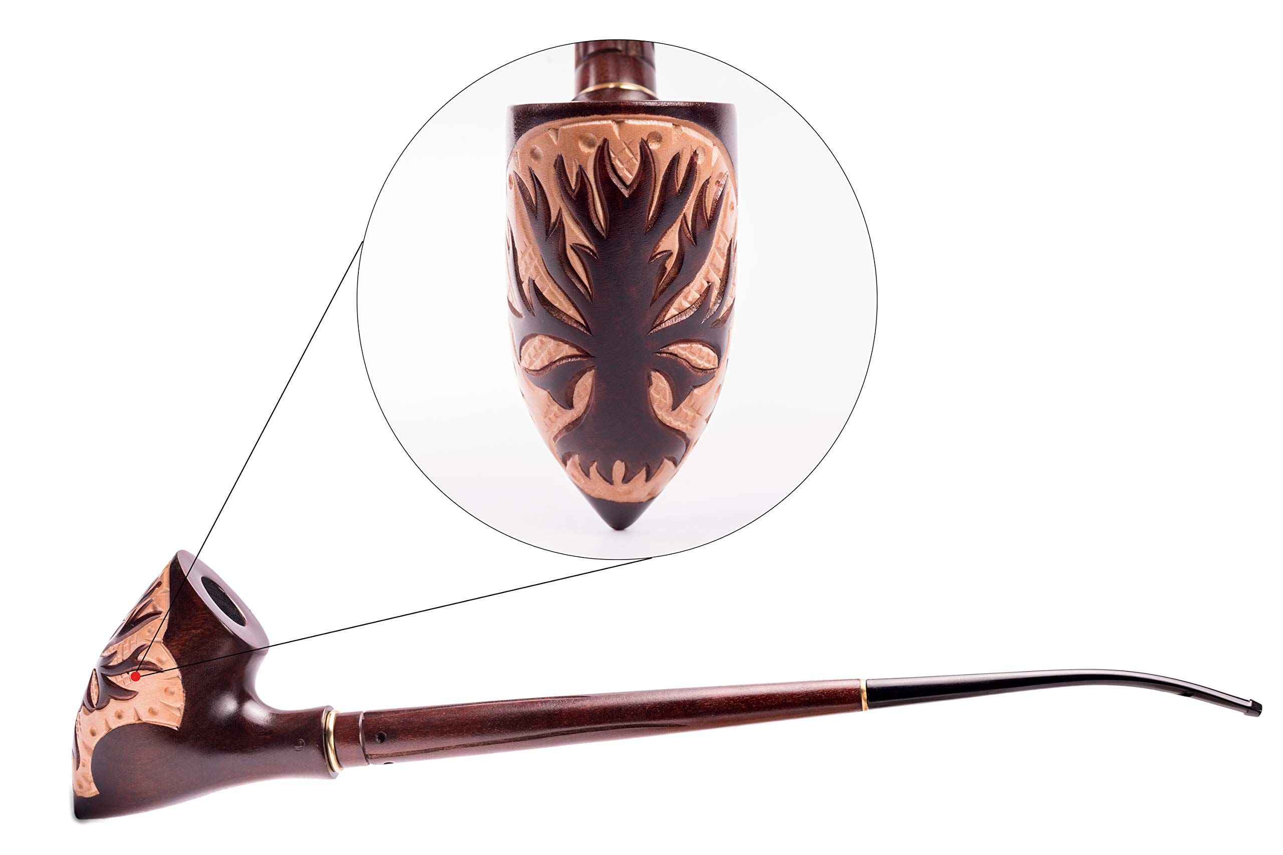 Buy Dr Watson - 13.4" Extra Long Churchwarden Wooden Tobacco Smoking ...