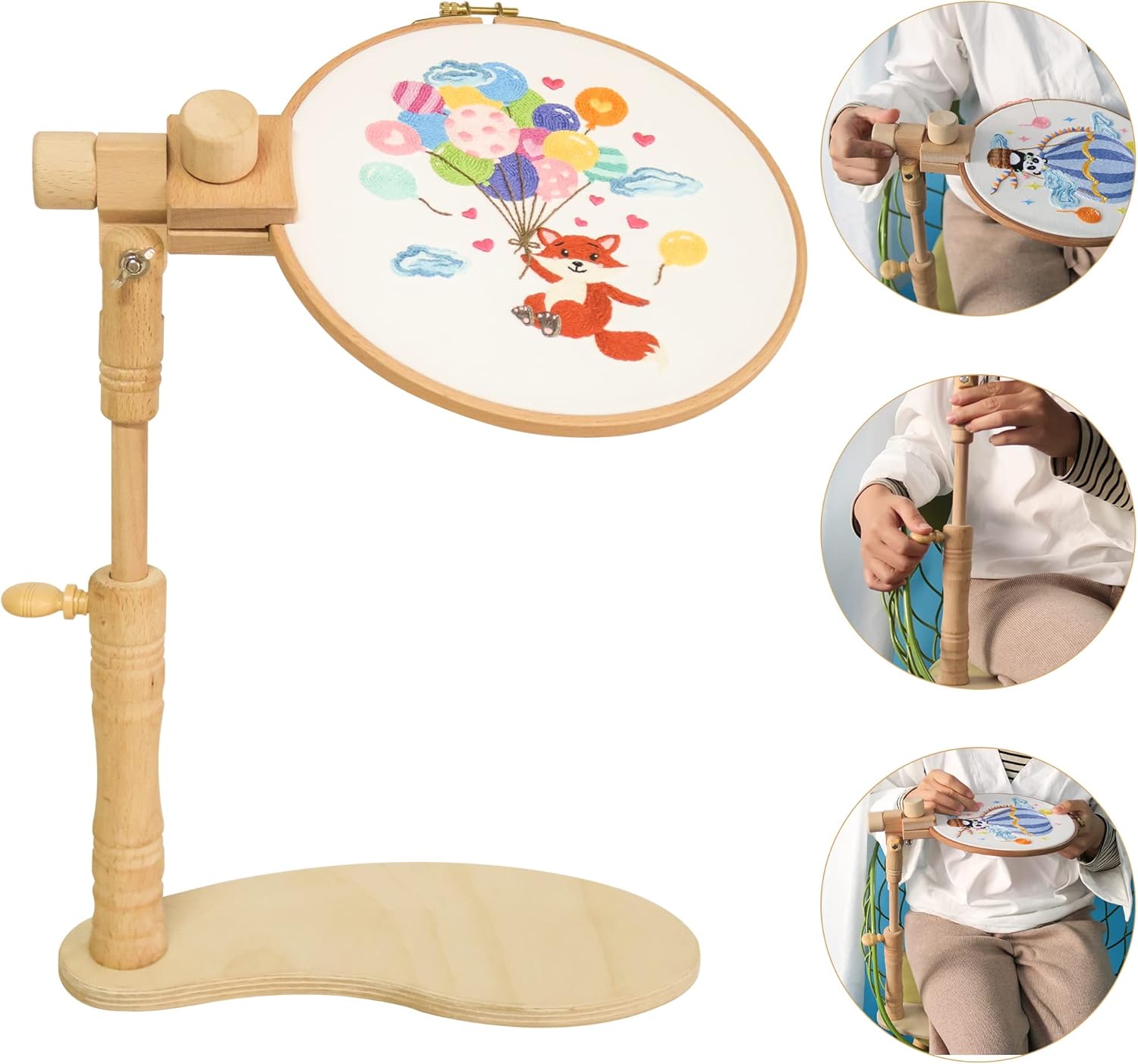 Amazon.com: Embroidery Stand Holder - guofa Adjustable Embroidery Hoop ...