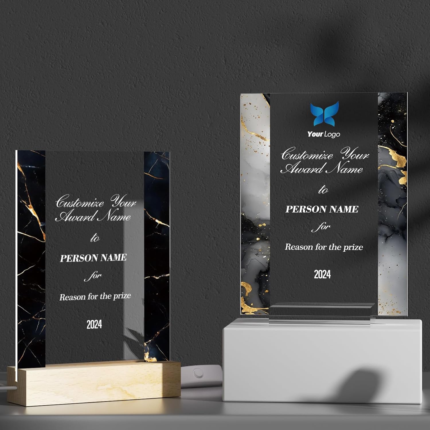 Amazon.com: WOCOCN Personalized Trophy,Acrylic Trophy Award,Unique ...