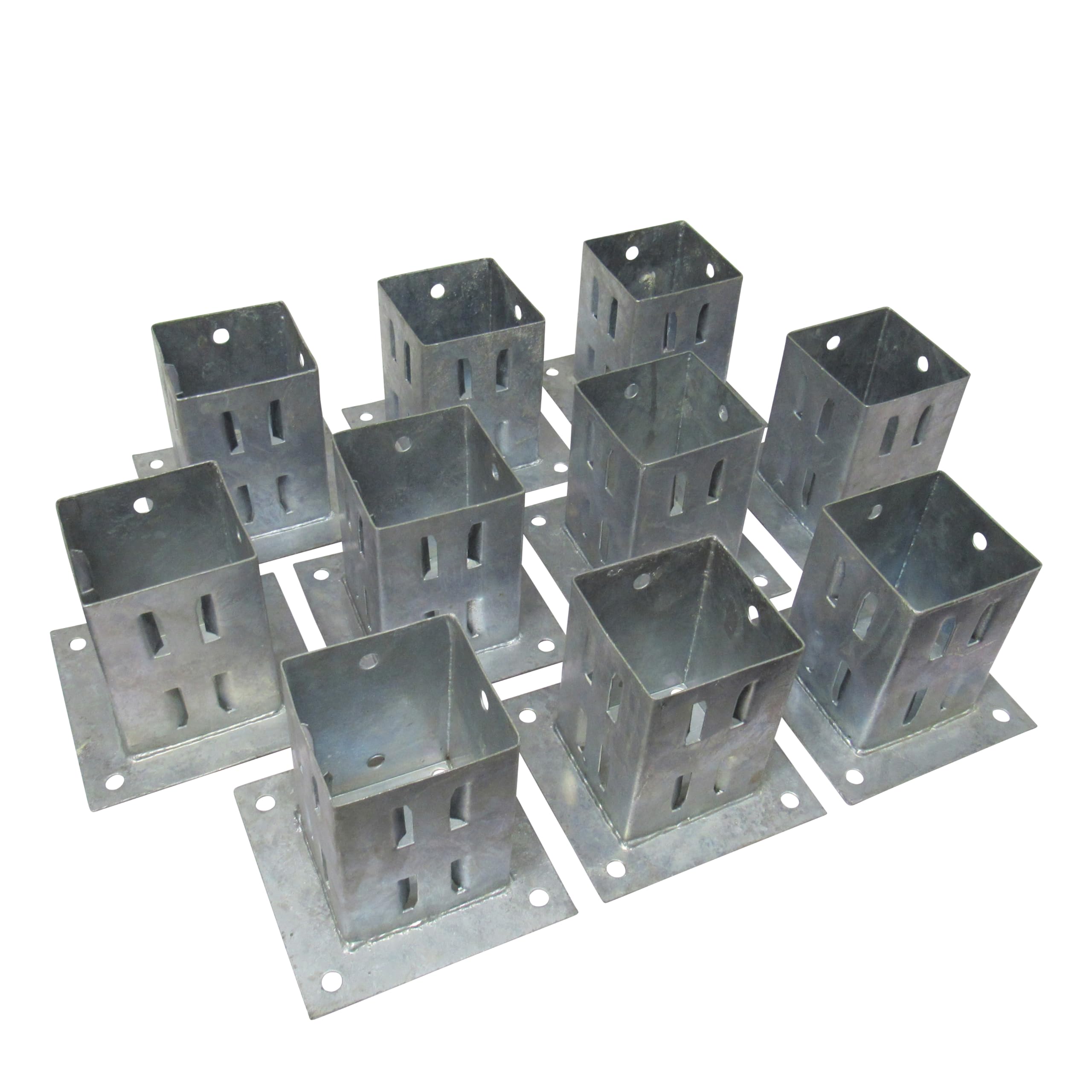 SecureFix Direct Bolt Down Fence Post Supports 75MM & 100MM Wedge Grip ...