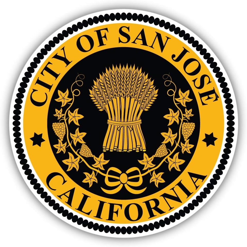 Amazon.com - San Jose City California USA Badge Vinyl Sticker Decal