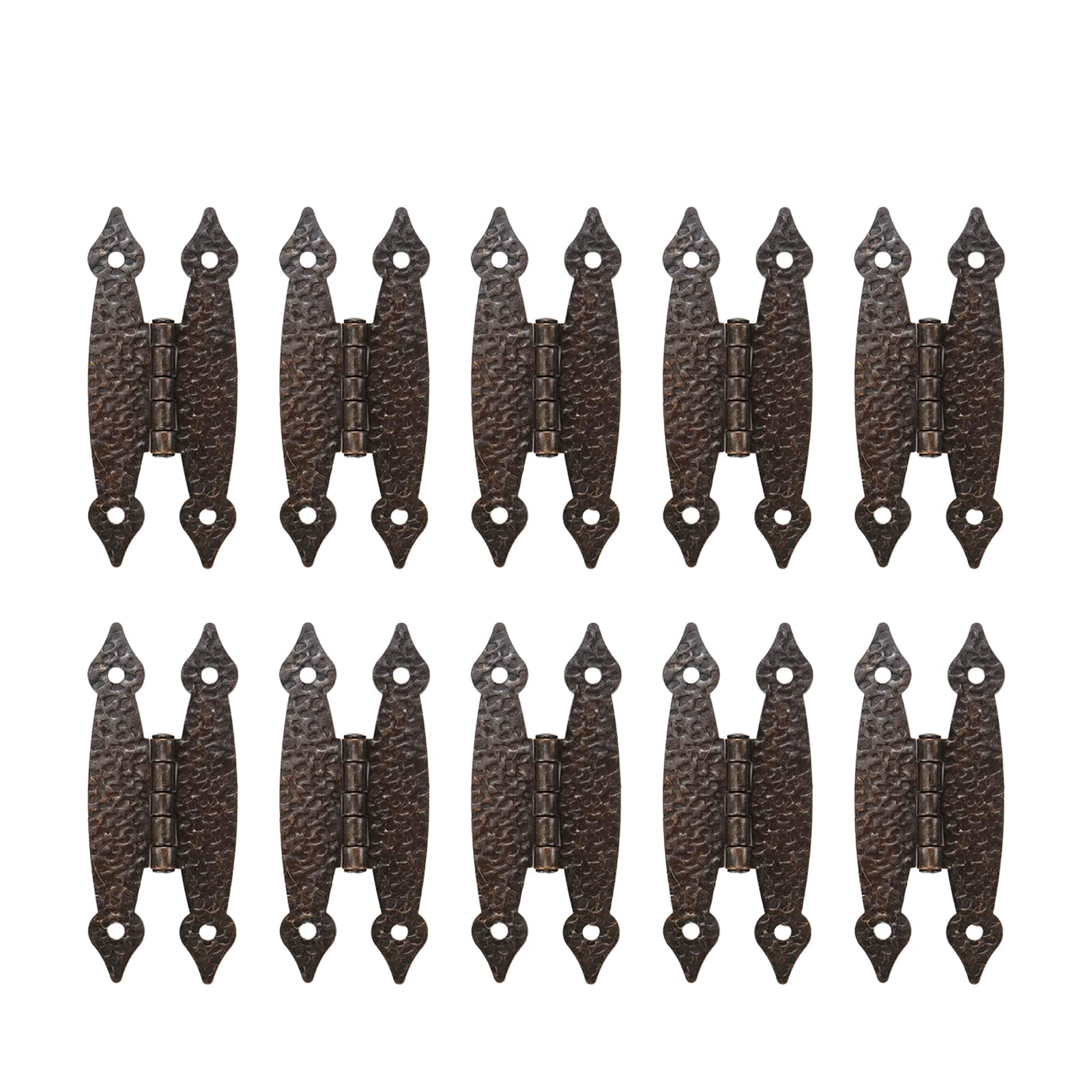 Pastlla 10pcs Cabinet Hinge Antique H Hinges Cold Rolled Steel Flat ...