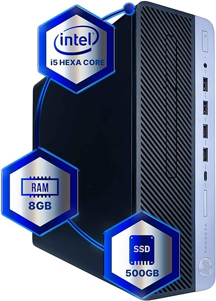 Amazon.com: HP ProDesk 600G4 Desktop Computer | Hexa Core Intel i5 (3.2 ...
