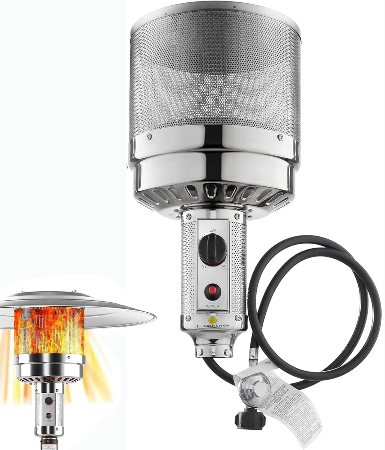 Amazon.com: Generic 3"" Pole THP-Burner Fast Start Tall Heater Complete ...