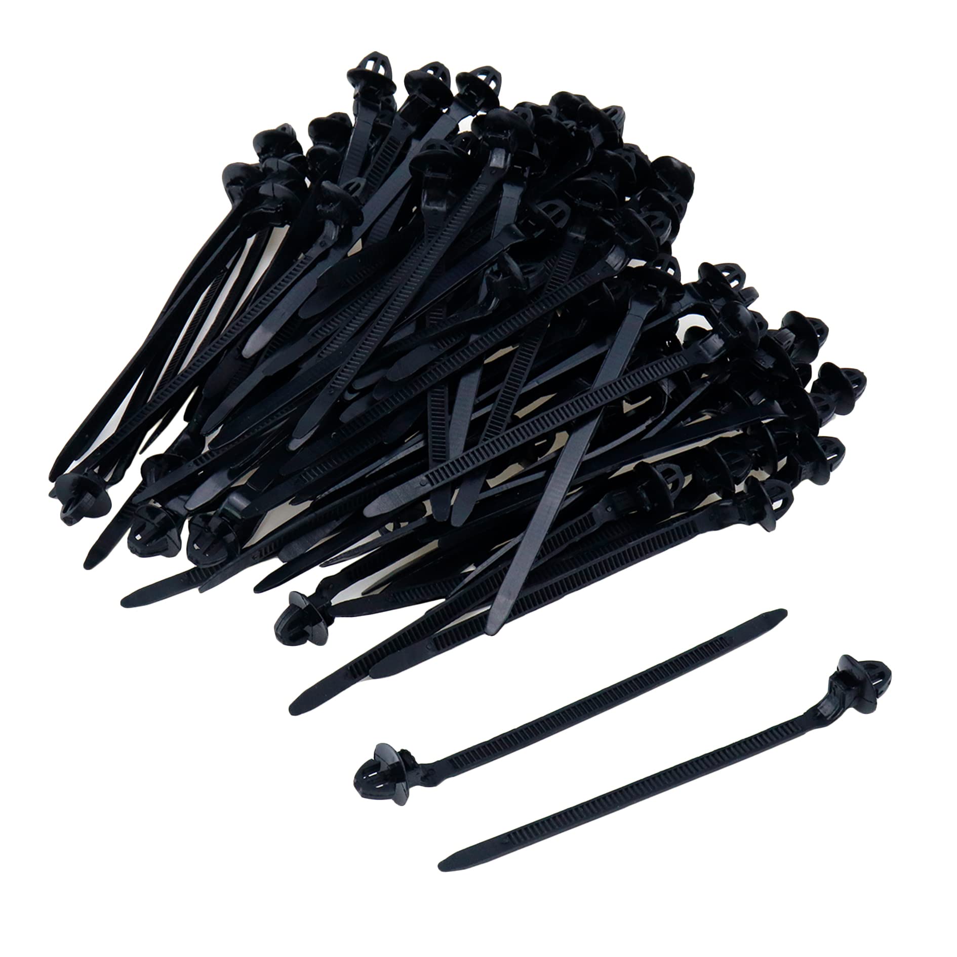 Amazon.com: S SYDIEN Umbrella Wing Nylon Push Mount Zip Ties 100Pcs ...