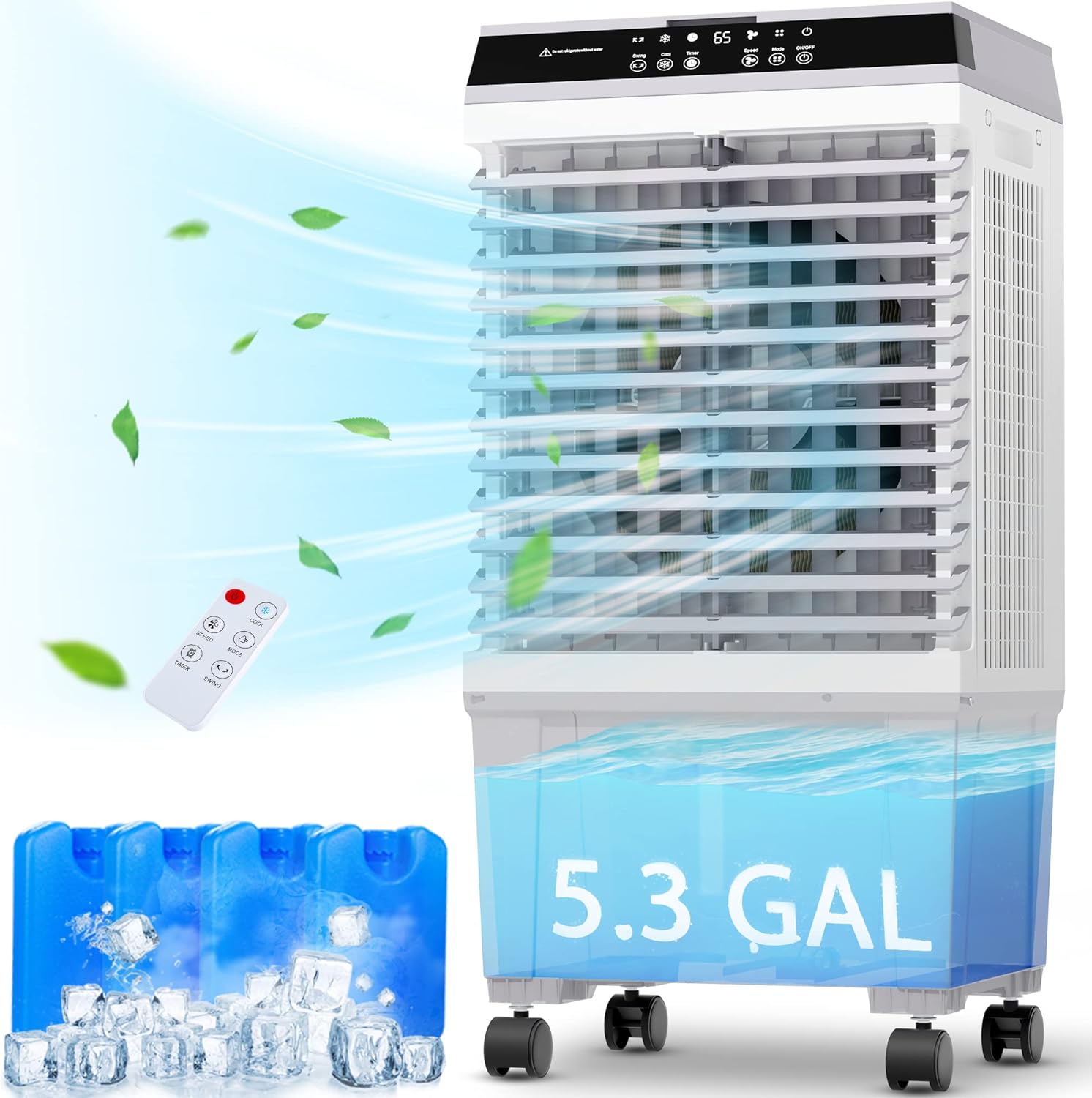 Amazon.com: SUNGDOGIN Evaporative Air Cooler,Portable Swamp Cooler with ...