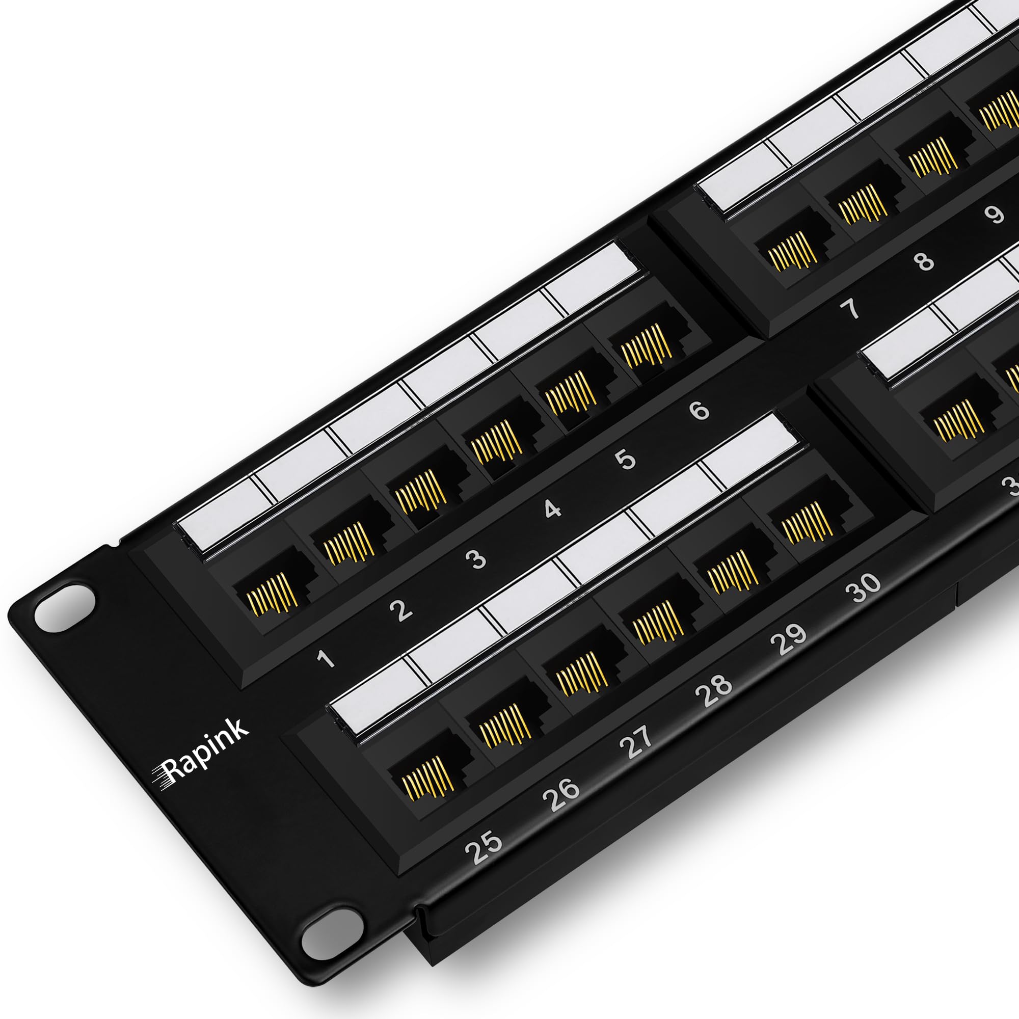 Buy RapinkPatch Panel 48 Port Cat6 10G Support, Network Patch Panel UTP ...