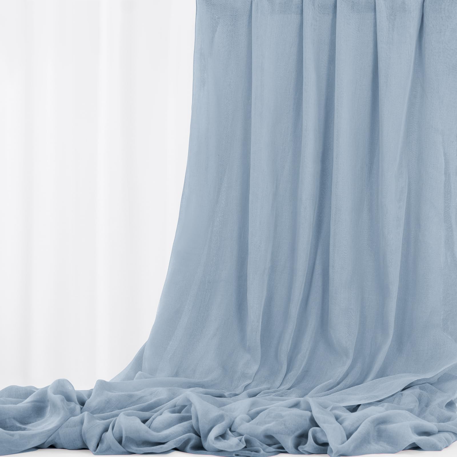 Amazon.com: Dusty Blue Wedding Gauze Cheesecloth Fabric, 10 Yard ...
