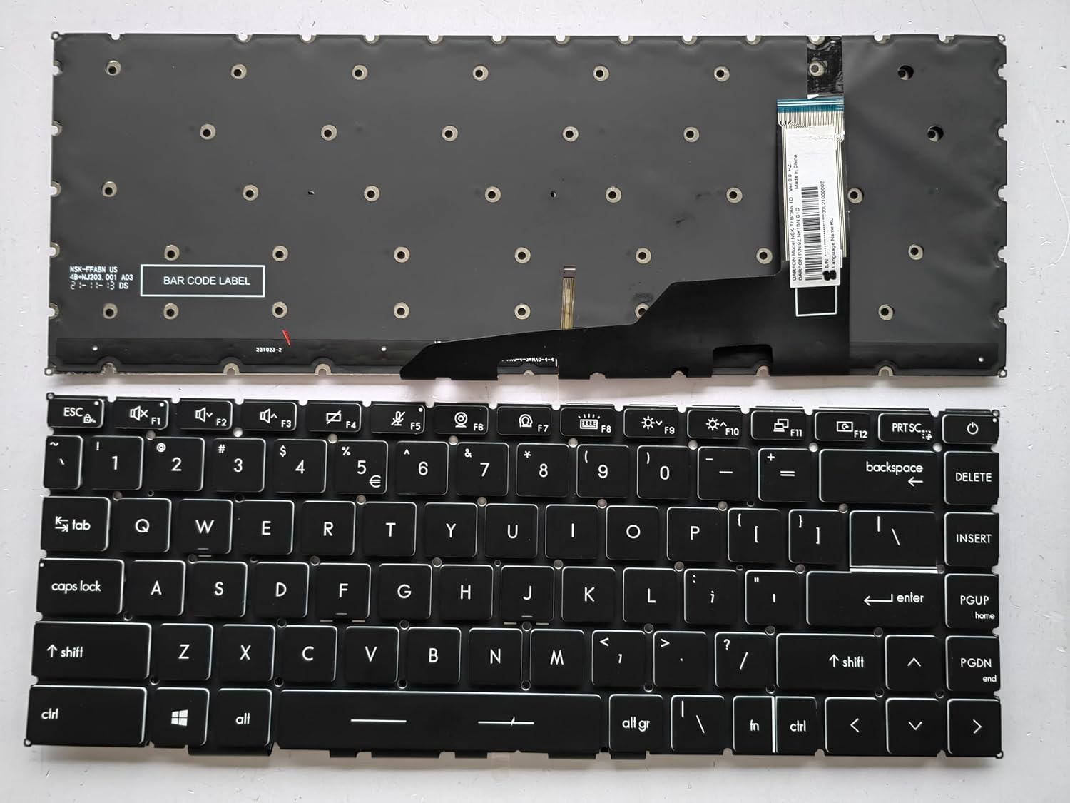 Amazon.com: Eobruweo Laptop Replacement Keyboard US for MSI GS66 ...