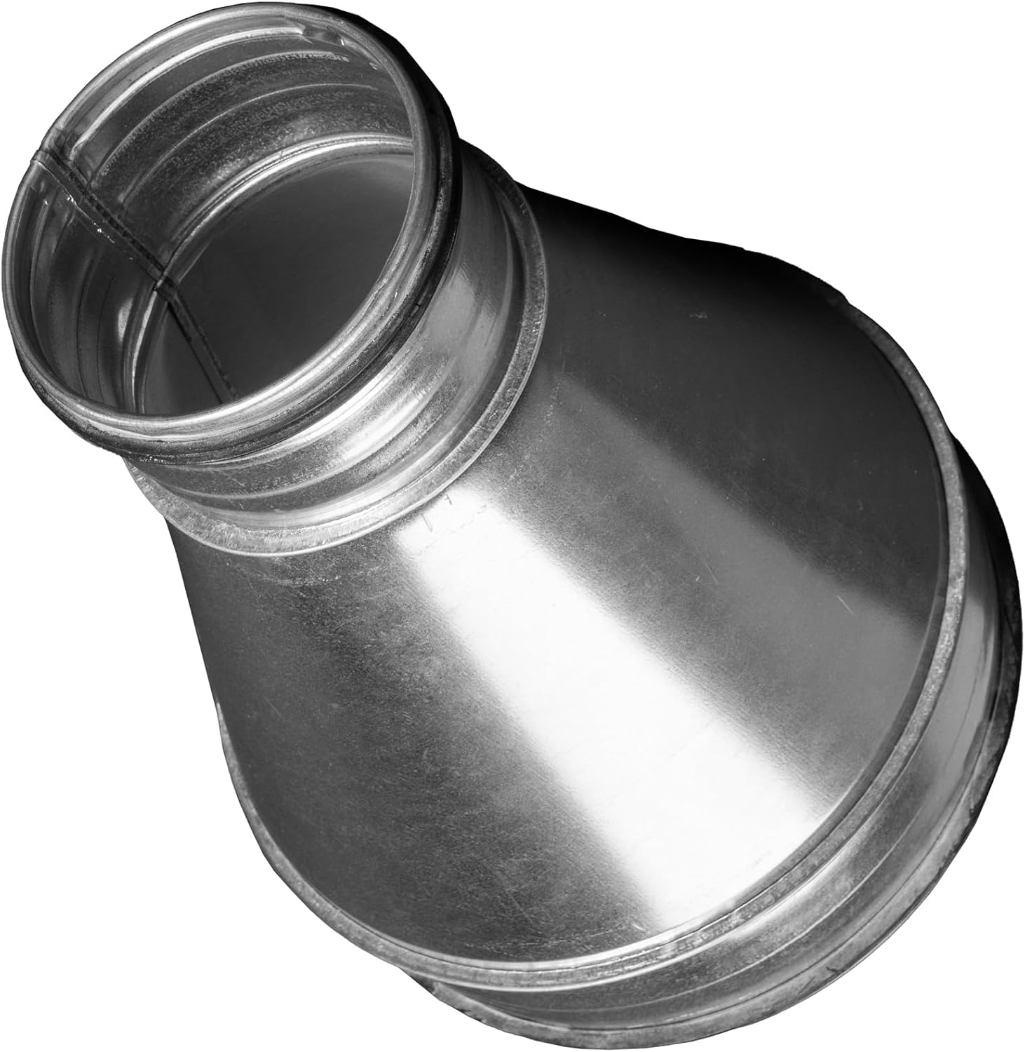 Vent Systems 8" Inch to 4" Inch Galvanized Steel Duct Reducer with ...