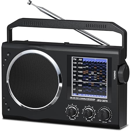 Amazon.com: Oncheer Portable FM/AM/SW Radio, Build-in Bluetooth Speaker ...