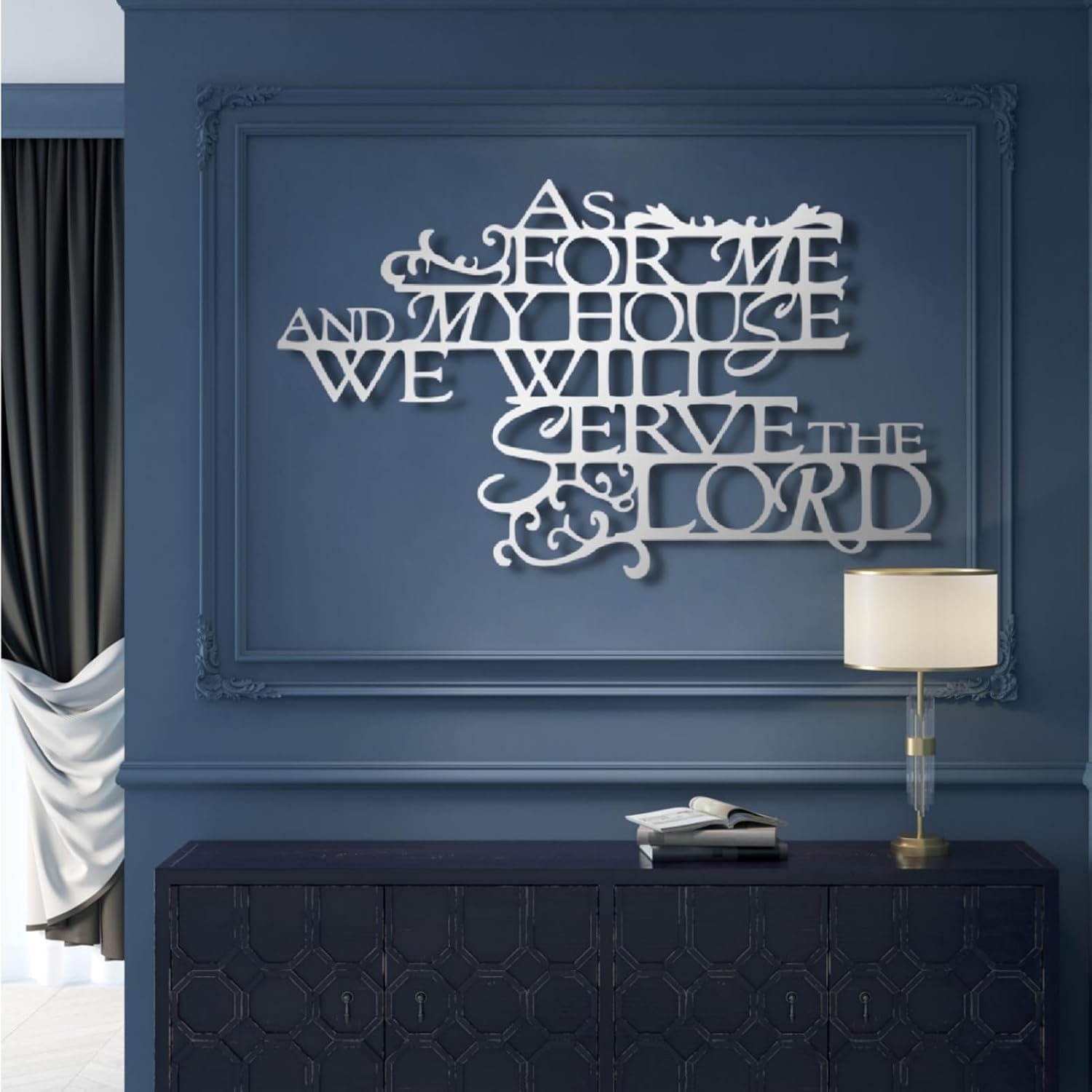 Amazon.com: Metal Bible Verses Wall Decor-As for Me and My House Metal ...
