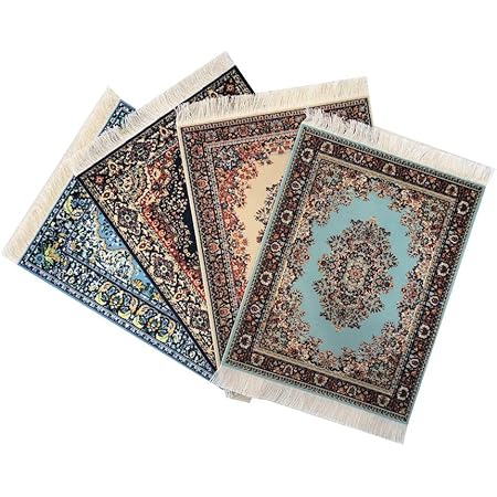 Amazon.com: Set of 4 Rug Mouse Pads | Oriental Turkish Design ...