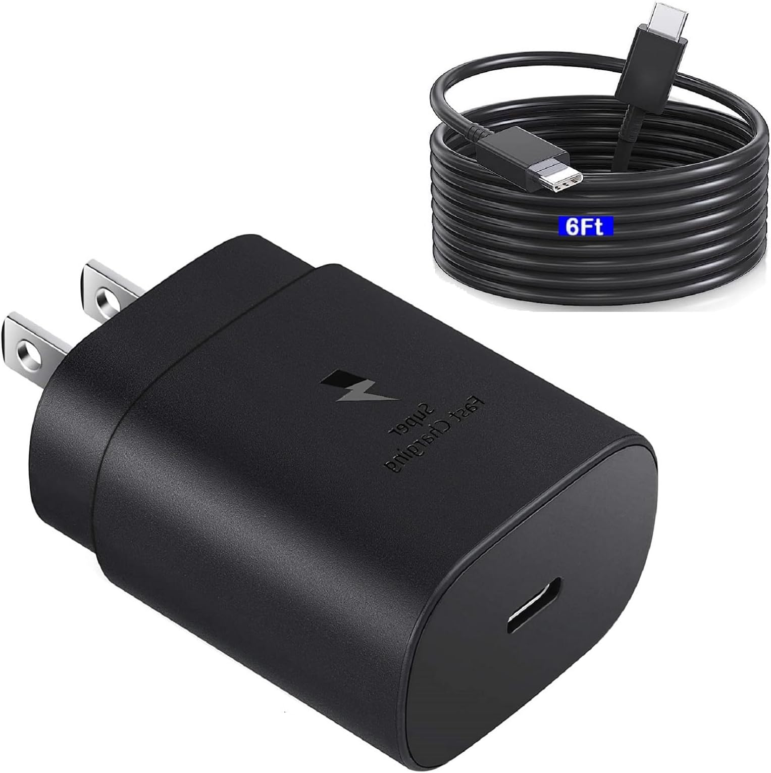 Amazon.com: Samsung Charger Super Fast Charging 25W USB C Wall Charger ...