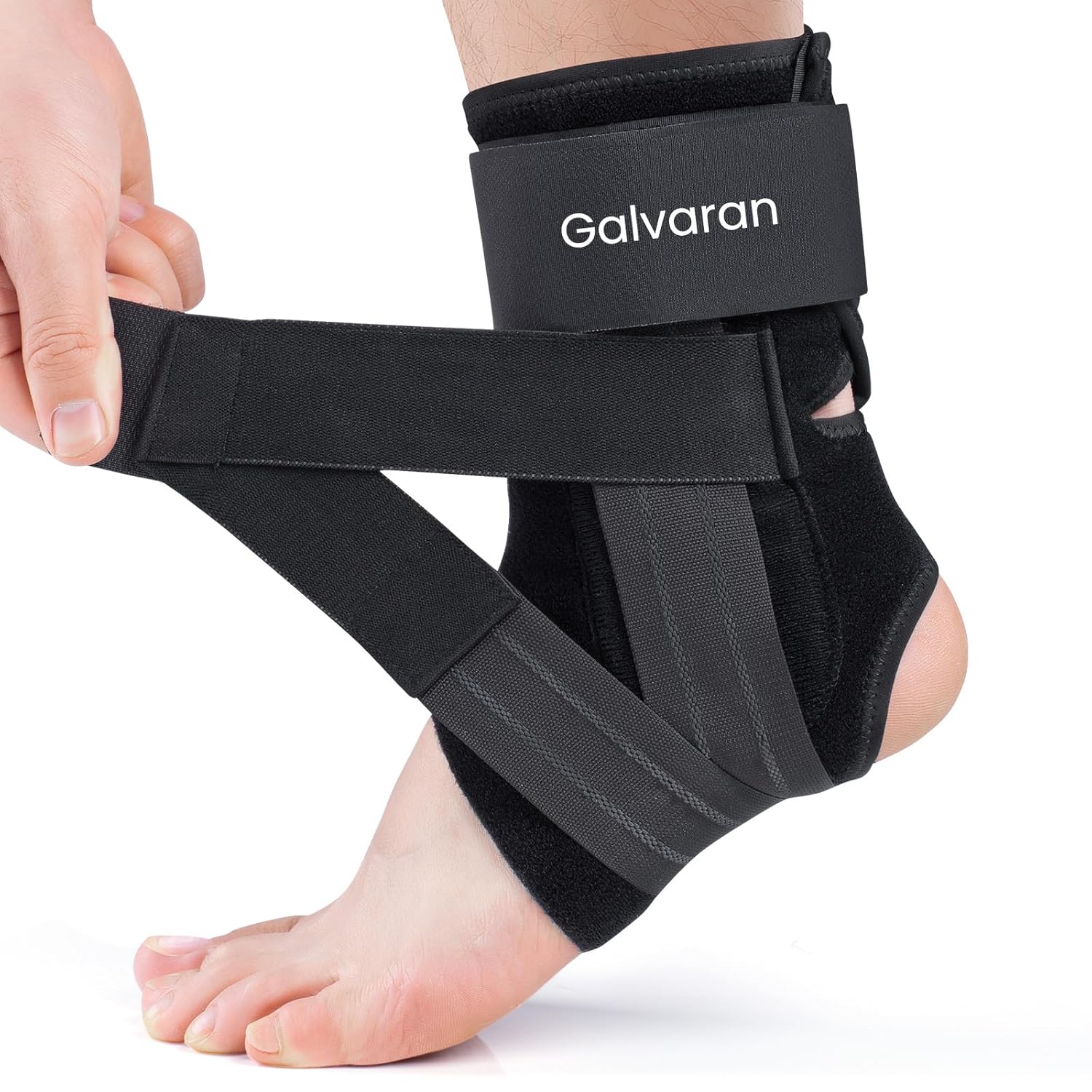 Amazon.com: Galvaran Ankle Brace for Women & Men with Adjustable 3-Way ...