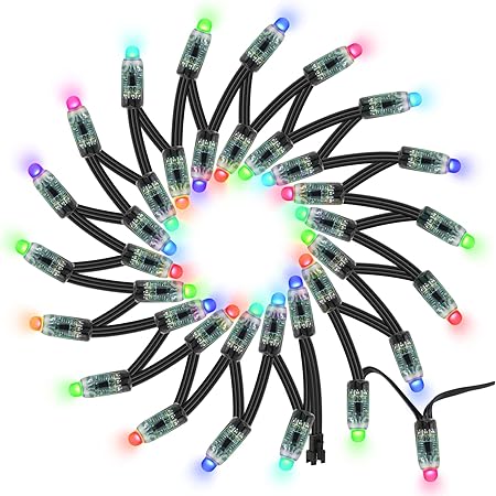Amazon.com: Rextin WS2811 Pixels Digital Addressable LED String Lights ...