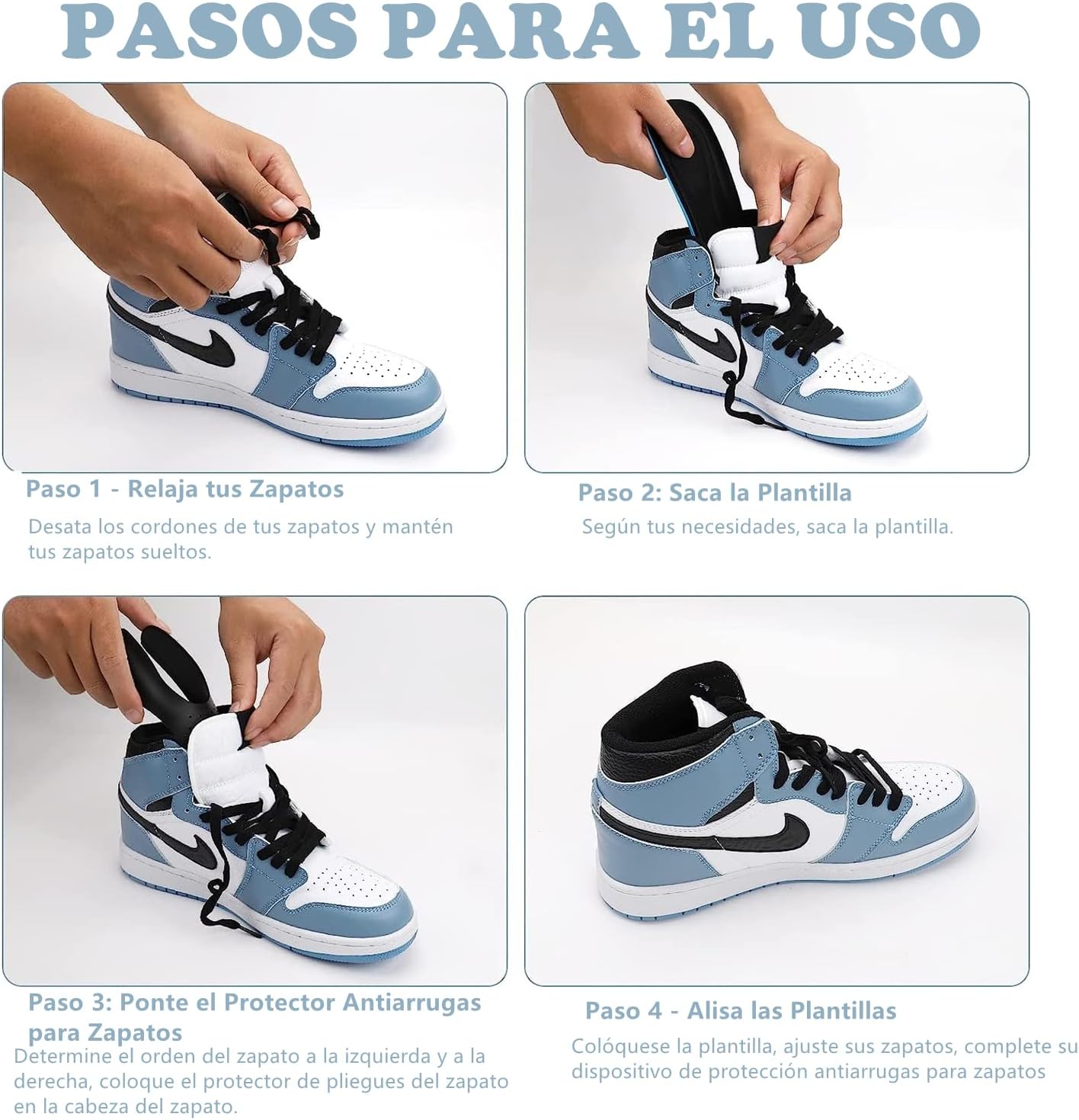 Shields para Tenis, Protector de Tenis de Zapatos Antiarrugas, Sneaker ...