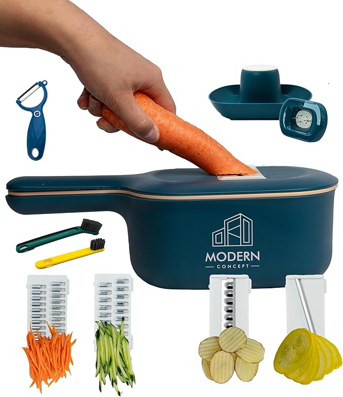 Amazon.com: ModernConcept Mandoline Slicer Onion Slicer Vegetable ...