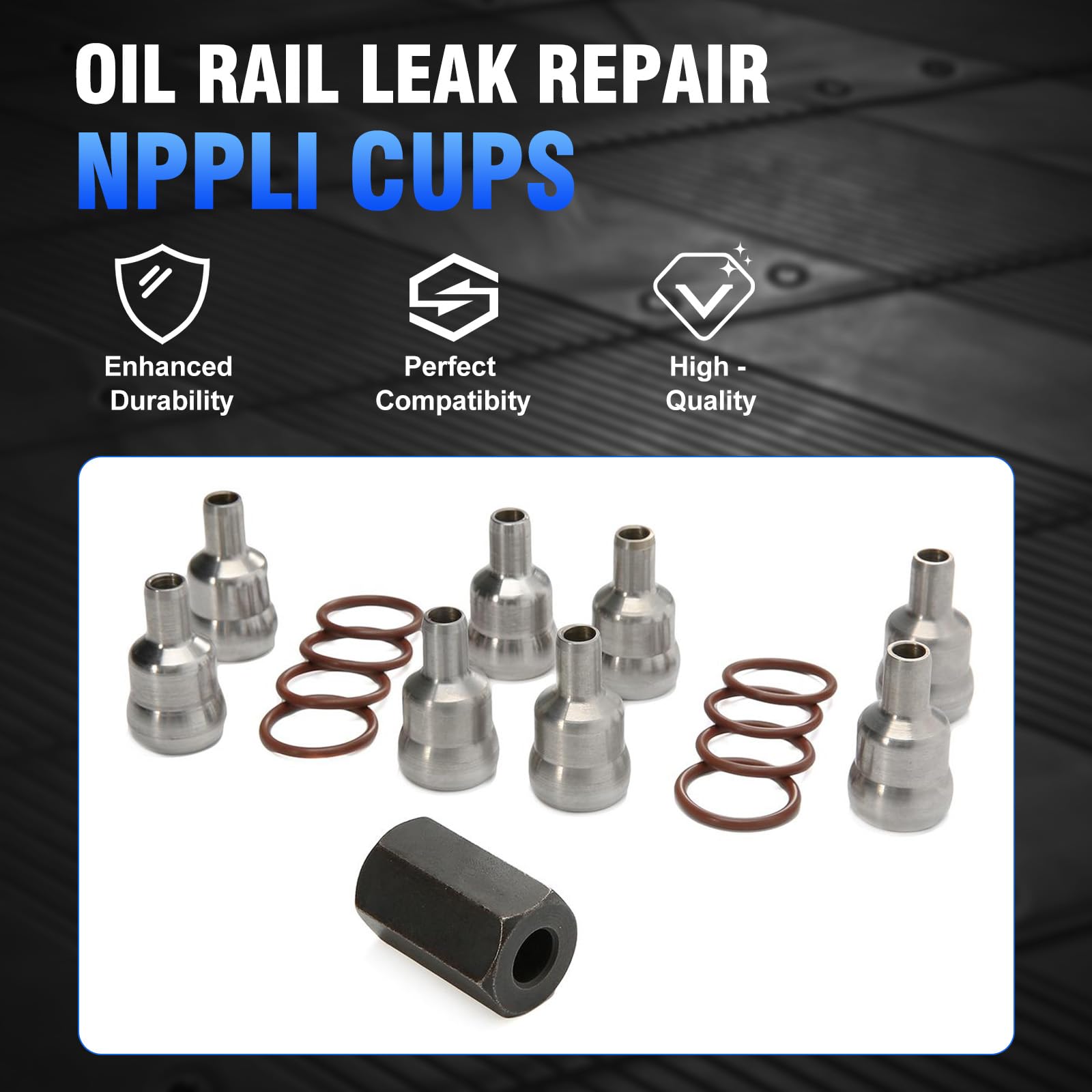 Snapklik.com : Partol High Pressure Oil Rail Ball Tube Repair Kit For ...