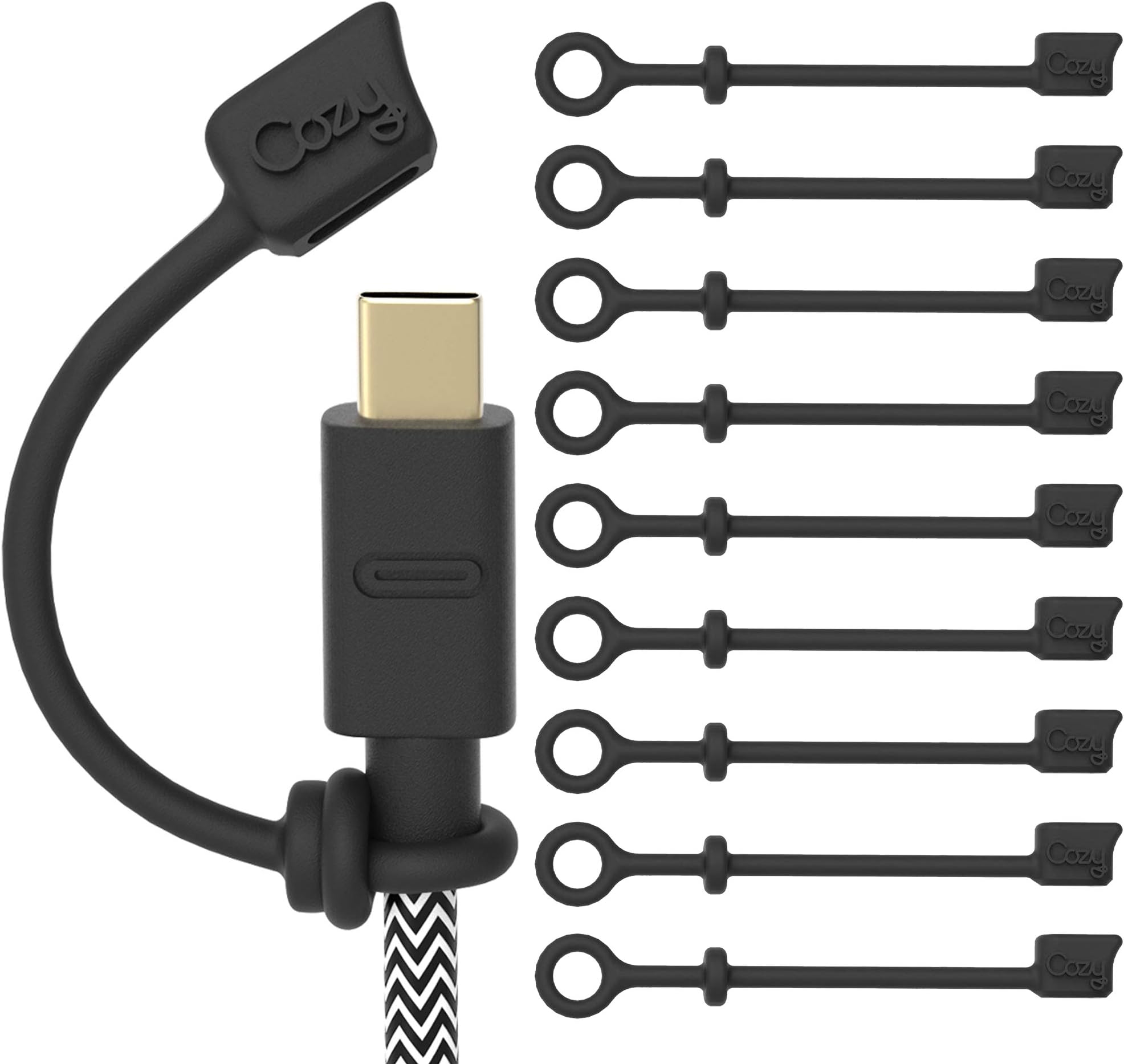 Amazon.com: Cozy USB Caps for USB-C Cables with Dust Protection, Tether ...