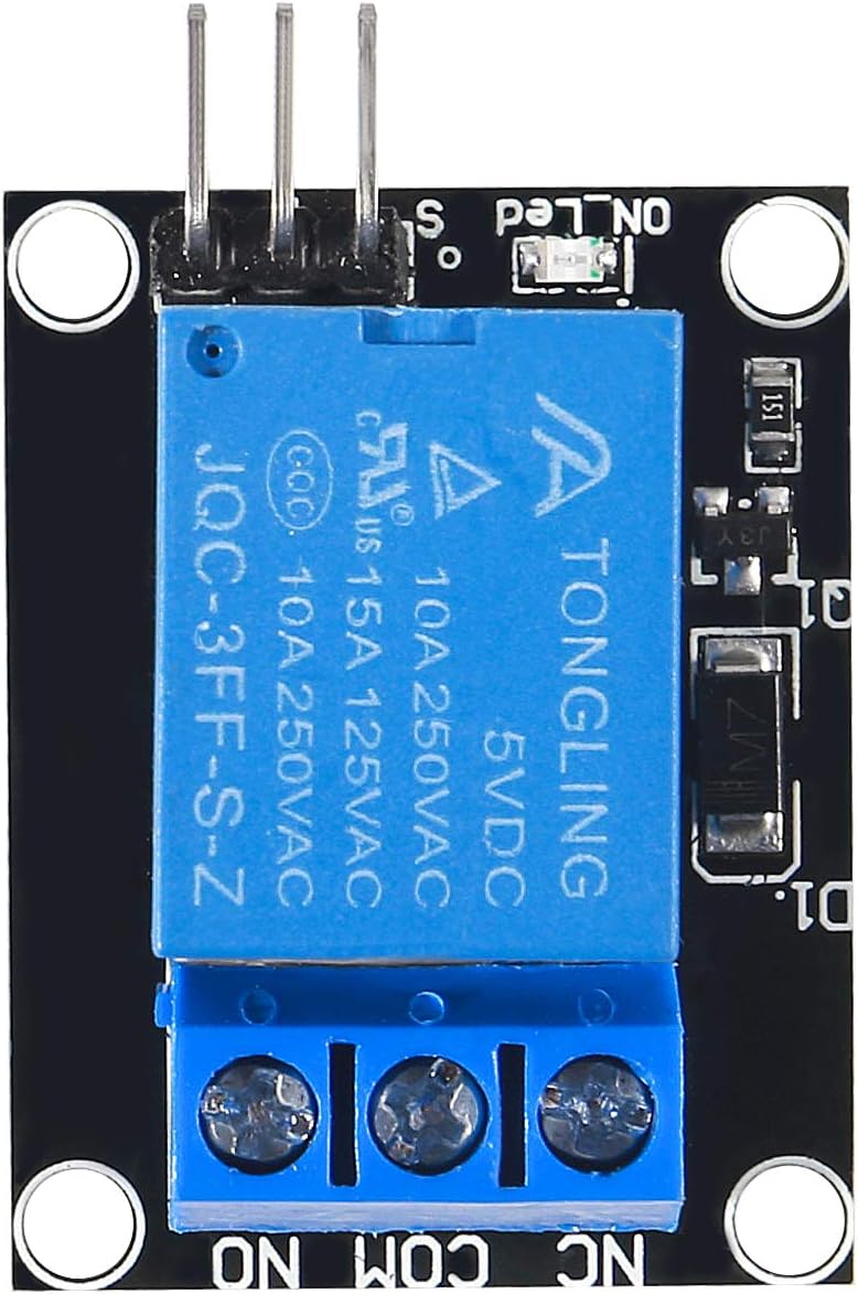 Dealikee 5 Pack 5V Relay Module 5V with Indicator LED Light 1 Channel ...
