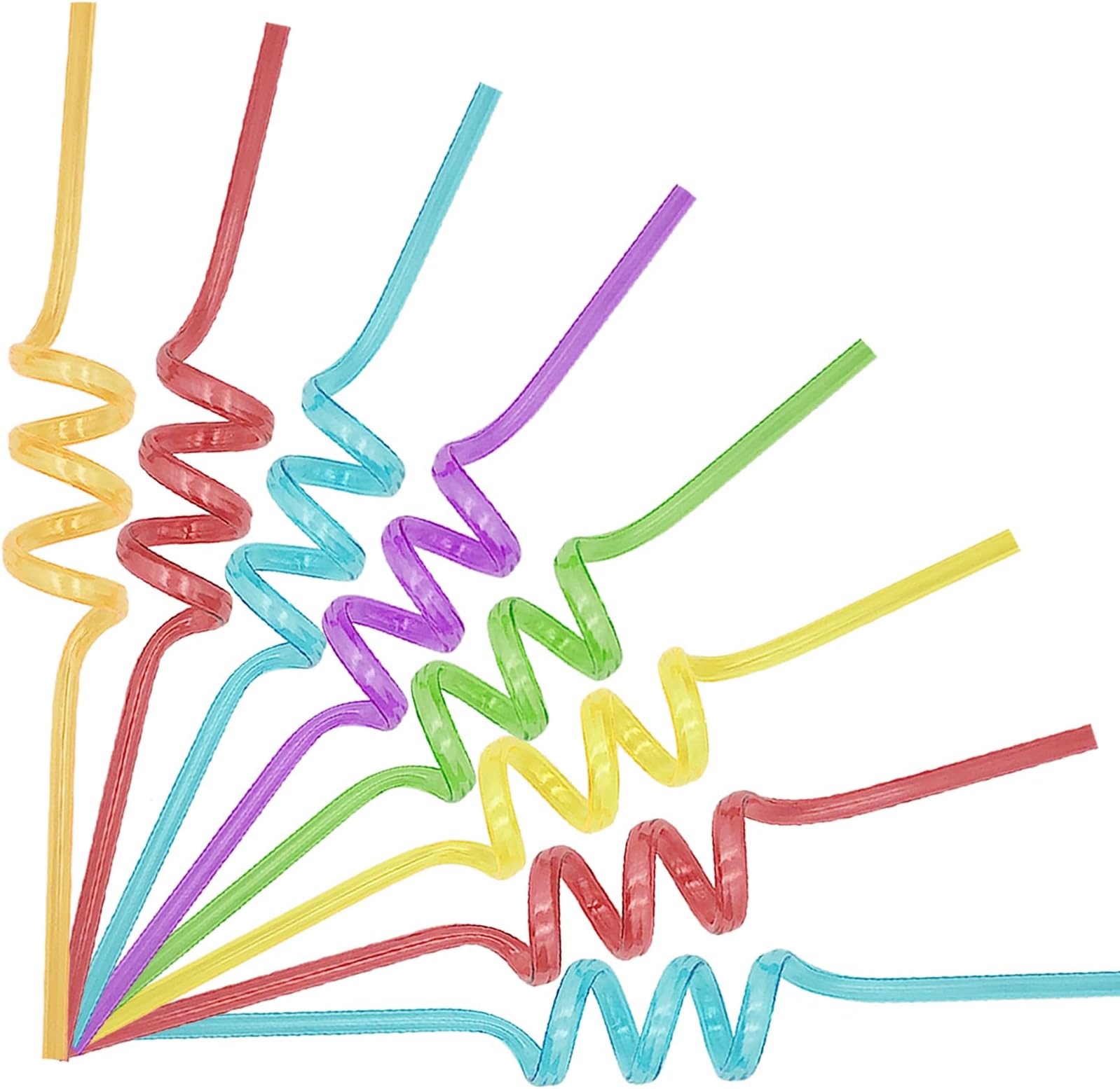 Amazon.com: 24Pcs Pool Beach Party Drinking Straws Reusable Plastic ...