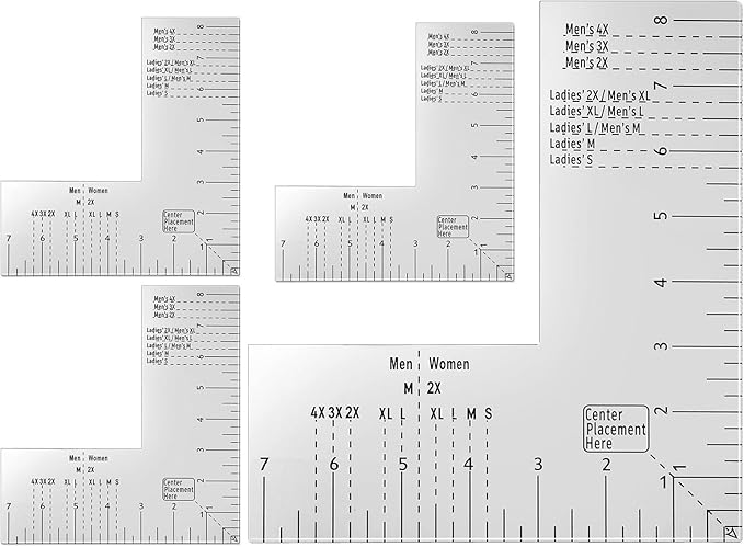 Amazon.com: Olutacot 4 Pcs Left Chest Logo Placement Tool for Heat ...