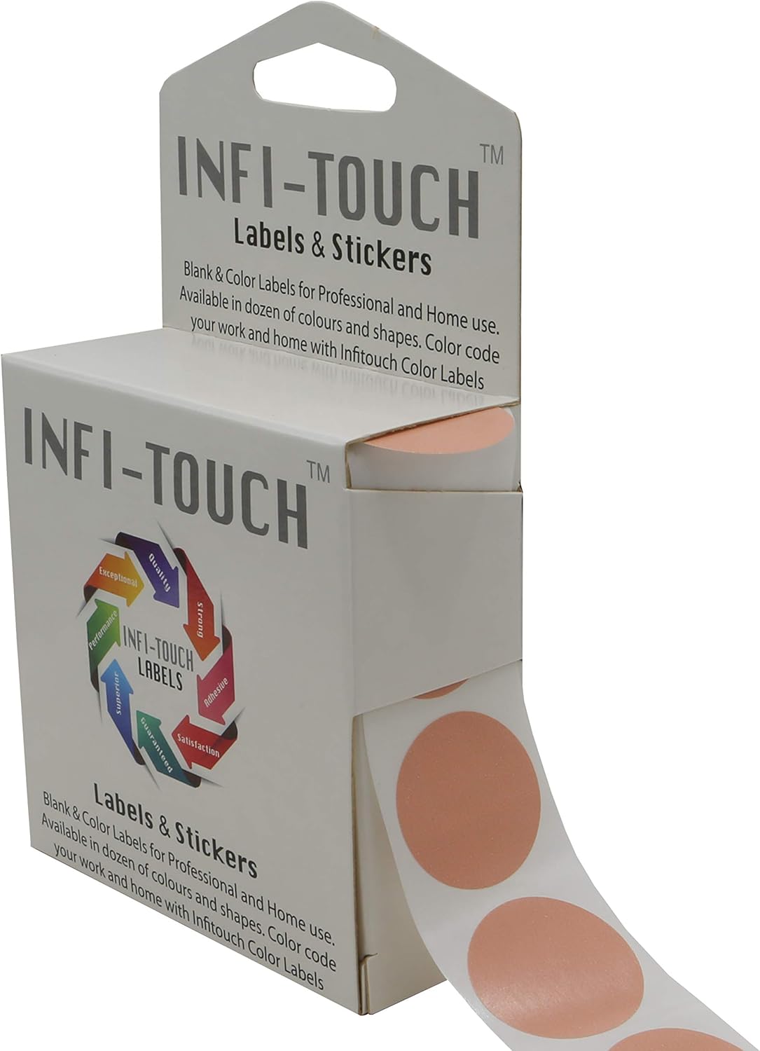 Amazon.com : Infi-Touch Labels 1 Inch Round Permanent Color-Code Dot ...
