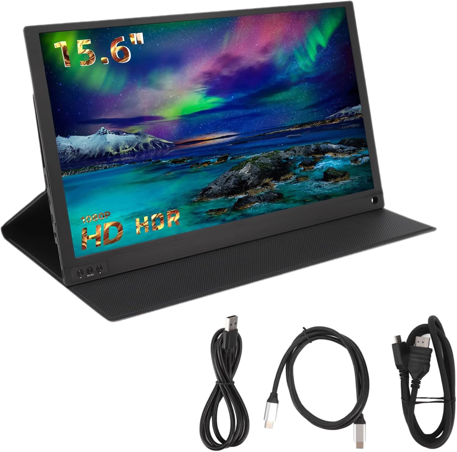 EBTOOLS Monitor Portátil, 15,6 Pulgadas 1080P USB Type-C HDMI Pantalla ...