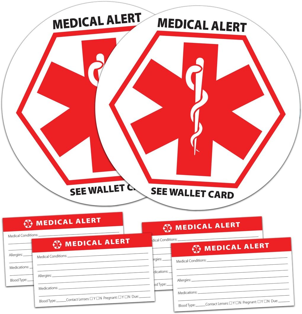 Amazon.com: Medical Alert Car Emblem Kit (2) : Health & Household