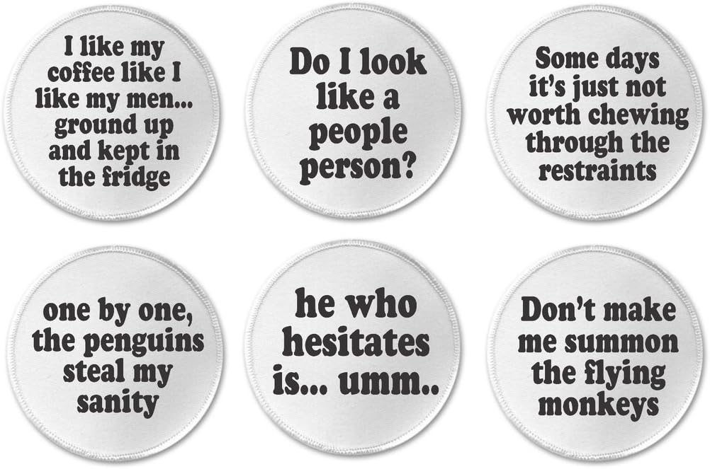 Amazon.com: A&T Designs Set 6 Rude Gothic Punk Emo Funny Humor Life ...