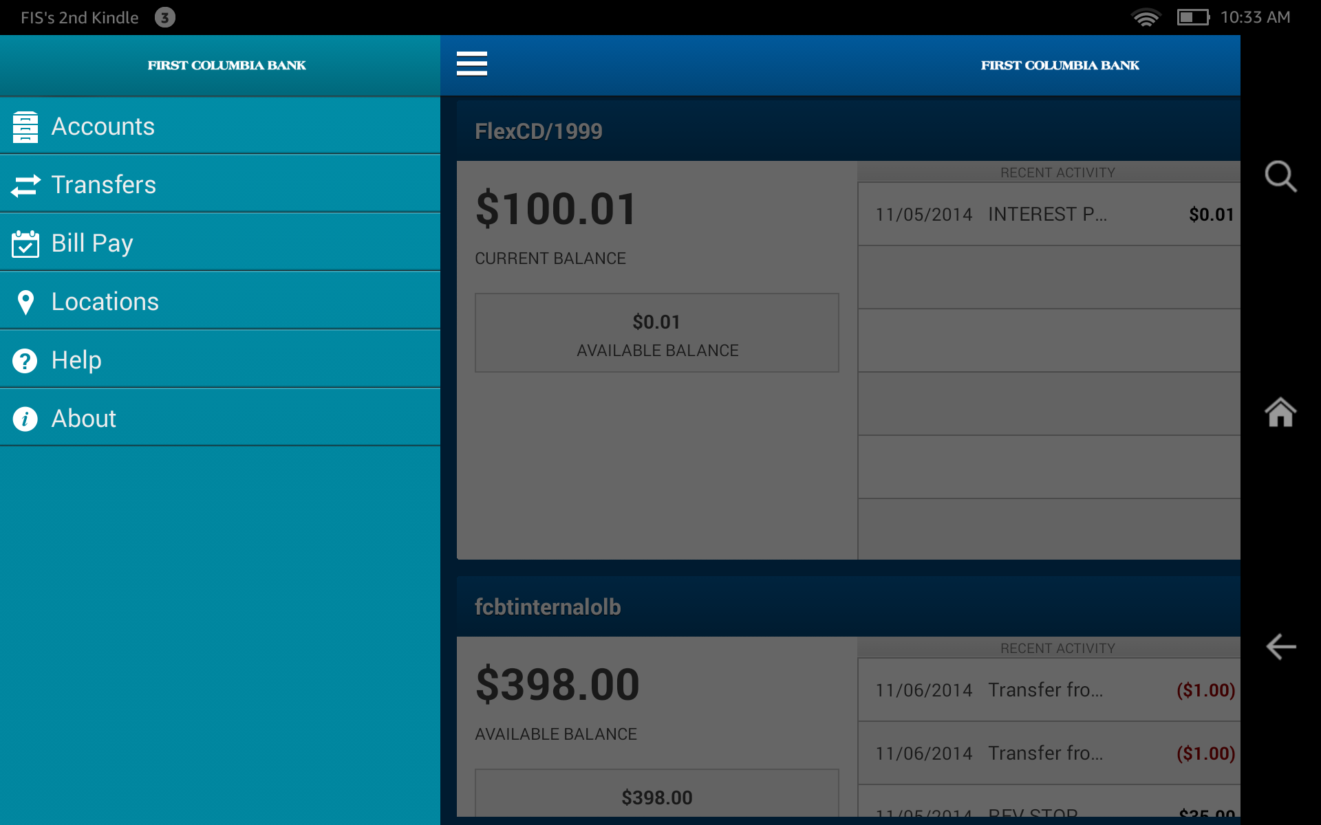 First Columbia Mobile - App on Amazon Appstore