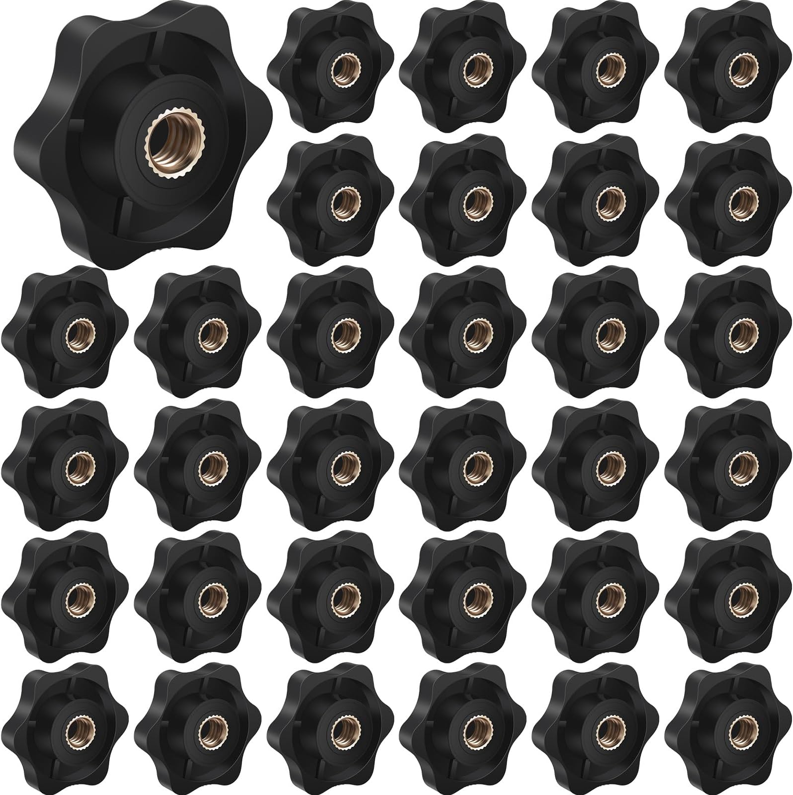 Amazon.com: Mozeat Lens 10 Pack 6 Star Knobs 1/4 Inch 20 Female ...