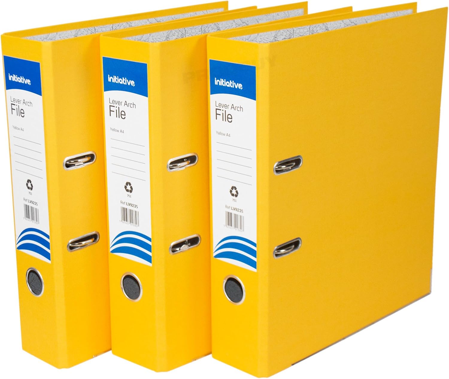 [Pack of 3] Yellow A4 Lever Arch Files 70mm Paper Storage Archive Legal ...