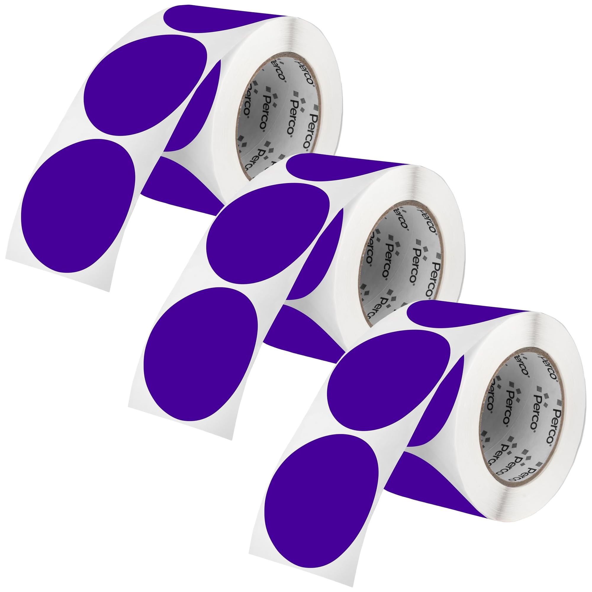 Snapklik.com : Perco Purple 3-Inch Round Circle Dot Sticker Labels ...