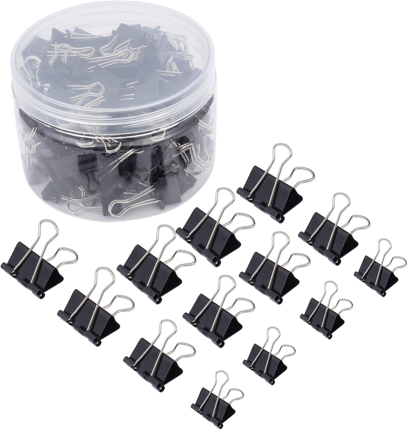 Amazon.com : ZYFOFFICE Binder Clips Paper Clamps Assorted Sizes 150 ...