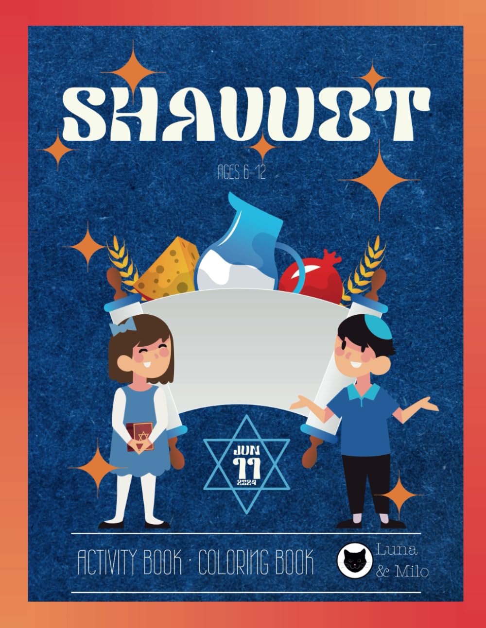 Shavuot Activity Book for Jewish Children | Educational Book for Kids ...