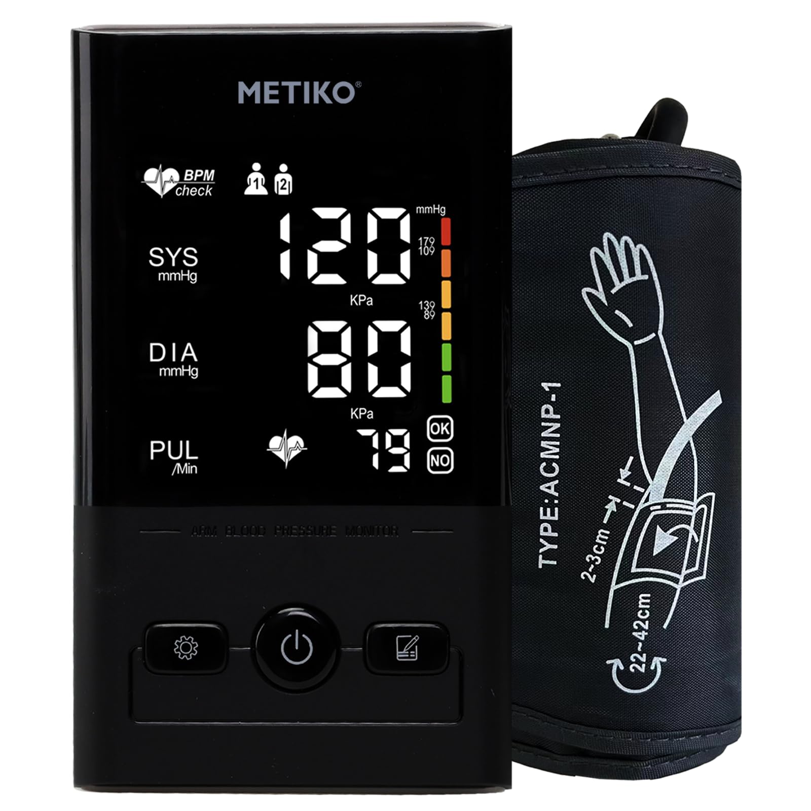 Amazon.com: Blood Pressure Monitor Upper Arm, FSA HSA Digital Blood ...