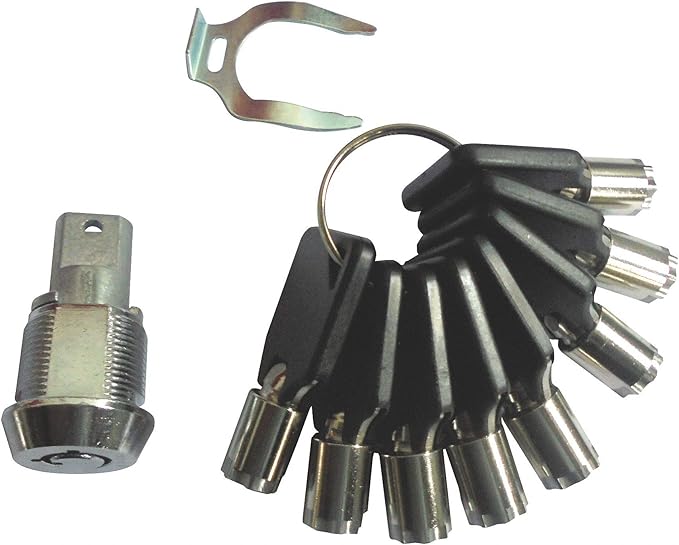 Westward Lock Set For Cabinet Series Includes (1) Lock, (8) Keys ...