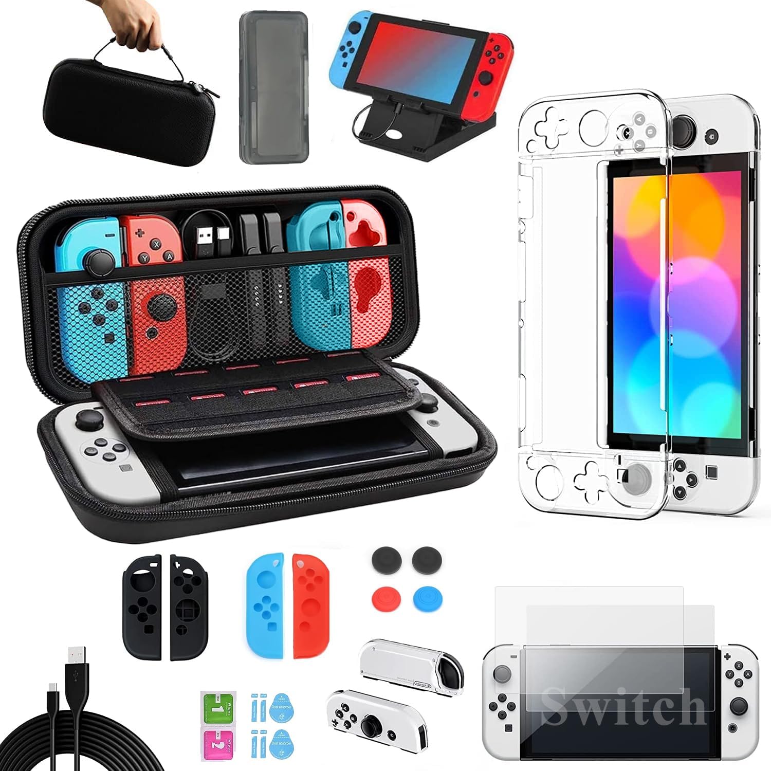 Estuche para Nintendo Switch, 25 en 1 Funda para Nintendo Switch ...