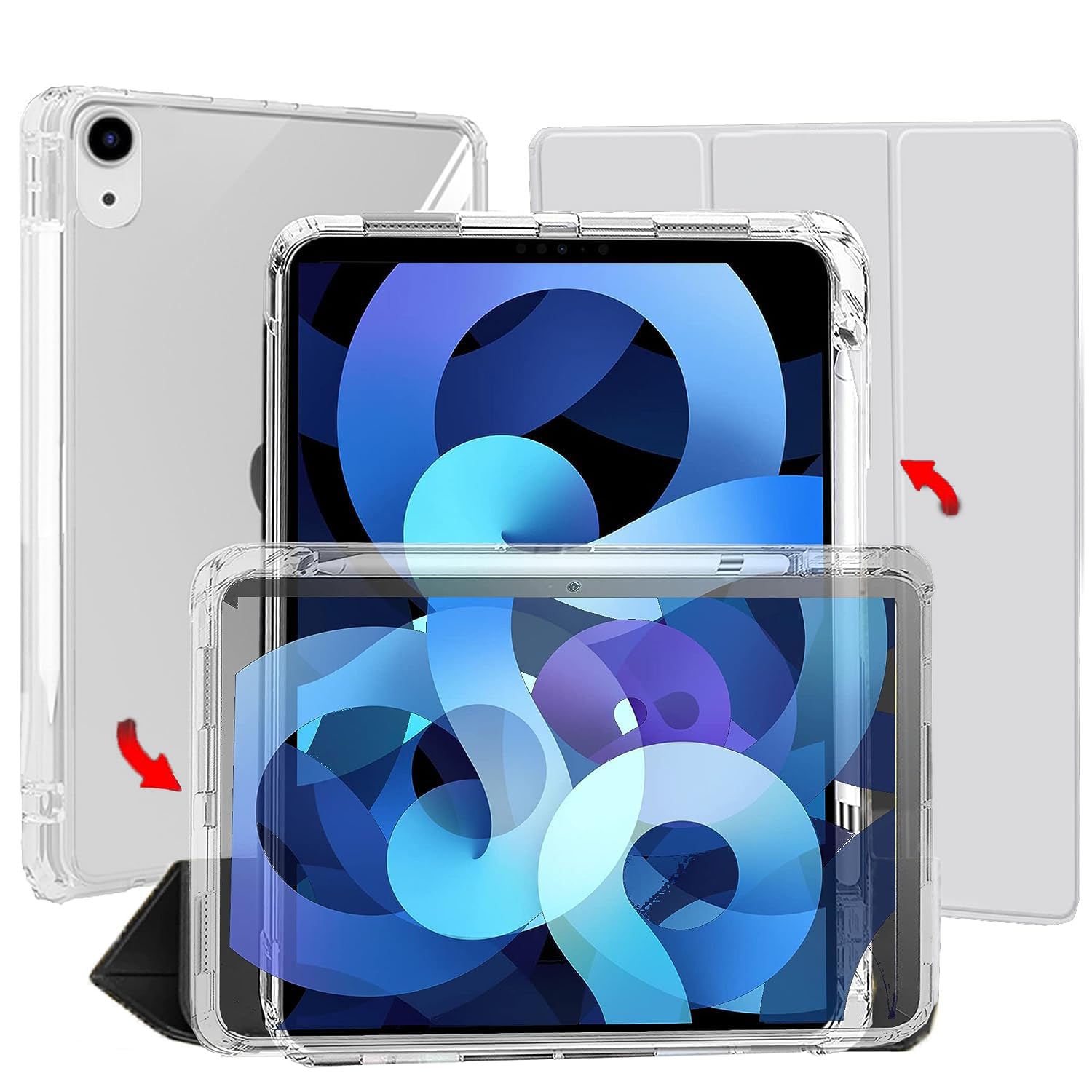 ProElite Sliding Detachable Smart Flip Case Cover for Apple iPad Air 11 ...