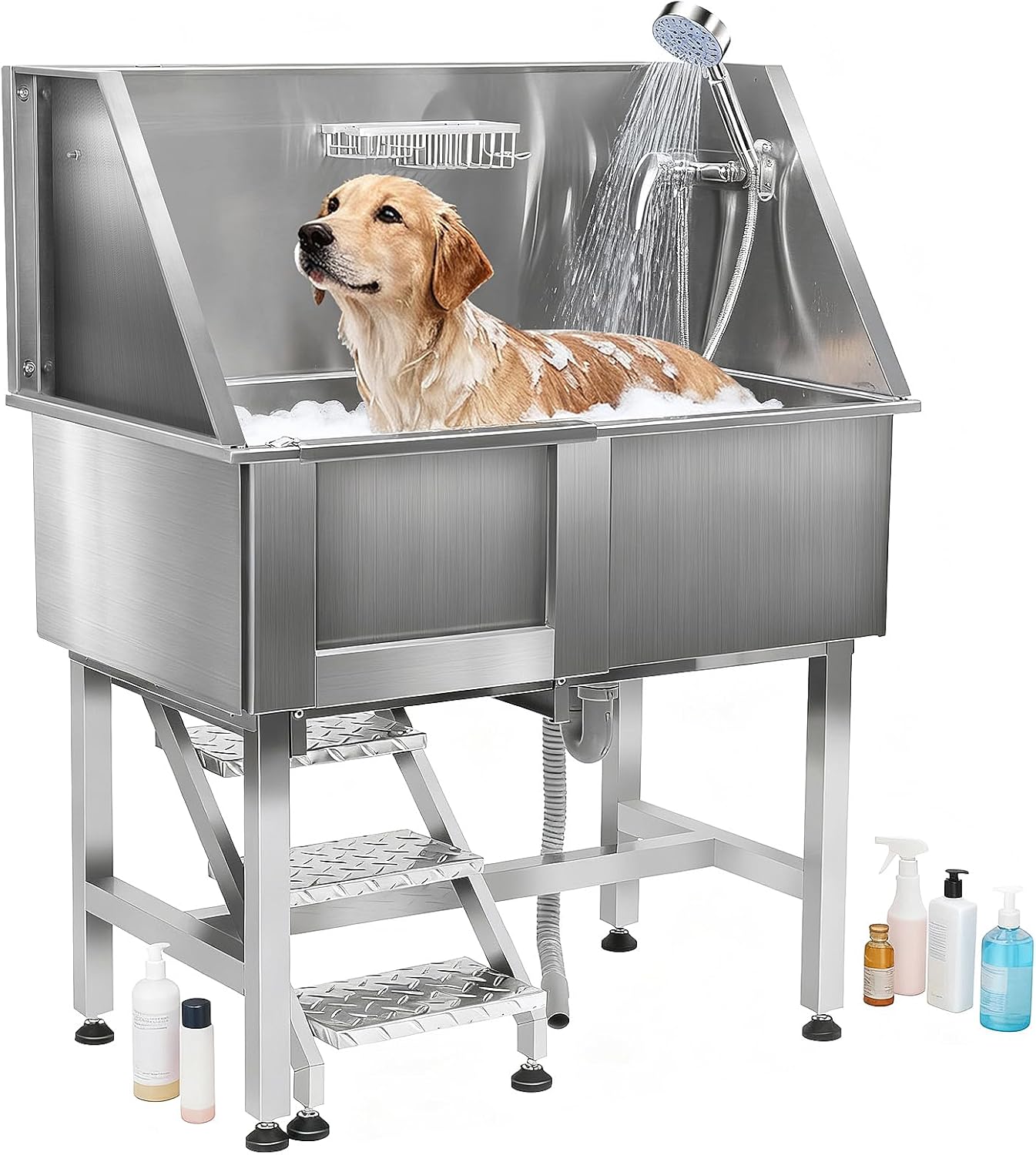 Amazon.com: TITINICE 38" Dog Washing Station, Stainless Steel Dog ...