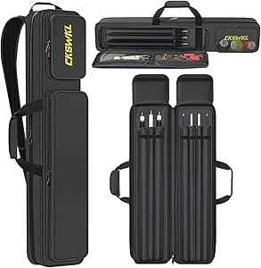 CKSWKL Pool Cue Case 3x4 - Soft Padded Multi-Pocket Billiard Backpack ...