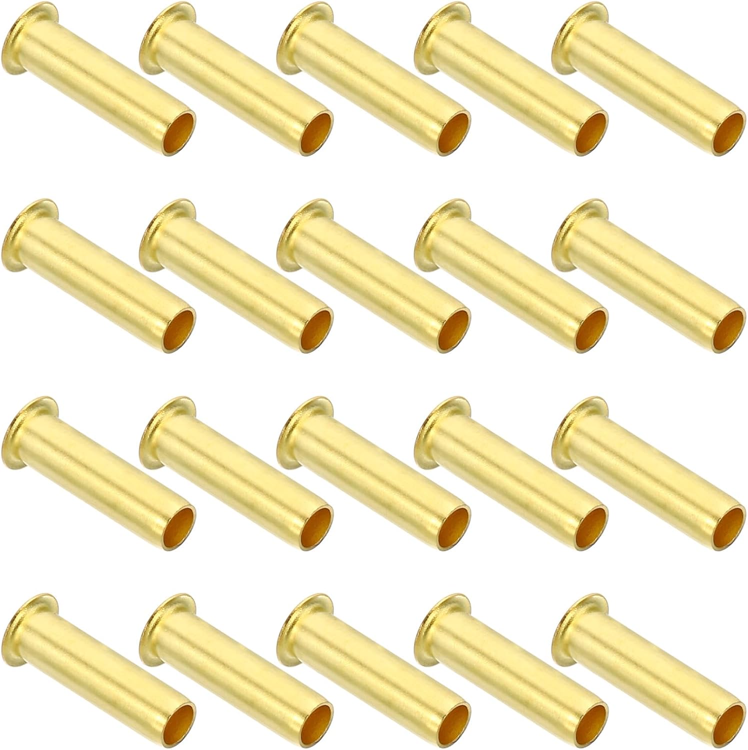 PATIKIL Brass Compression Insert, 40 Pack 6mm OD x 4mm ID Tube Insert ...