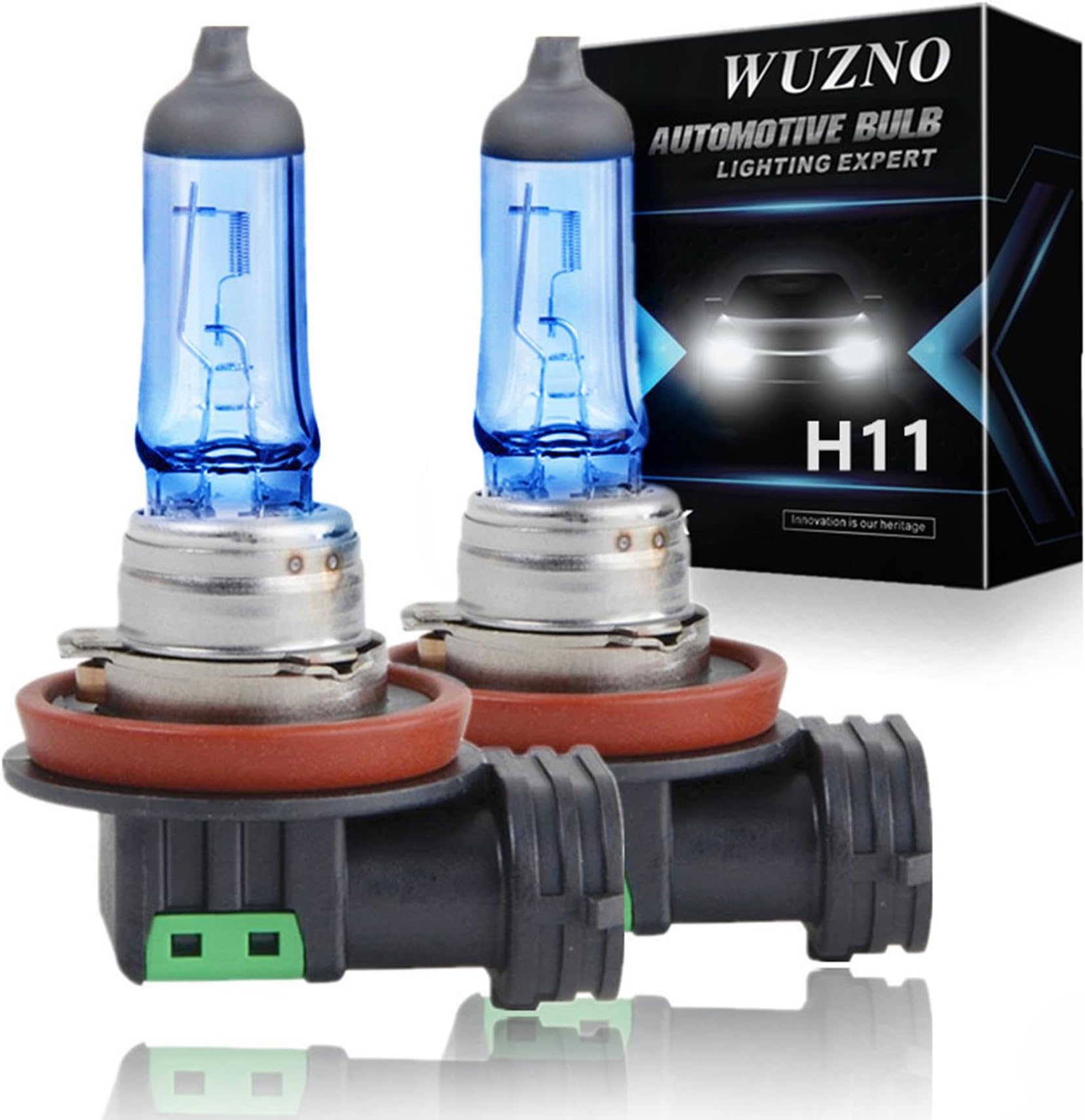 Amazon.com: Voltage Automotive H11 Bulb Blue Eagle Upgrade (4 Pack ...