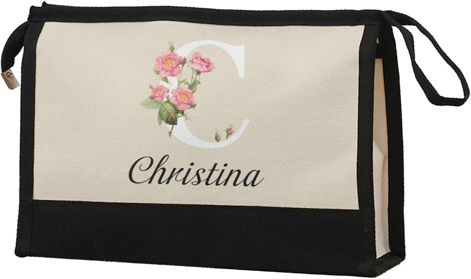 Amazon.com: Custom Canvas Makeup Pouch - Printed in USA, Personalized ...