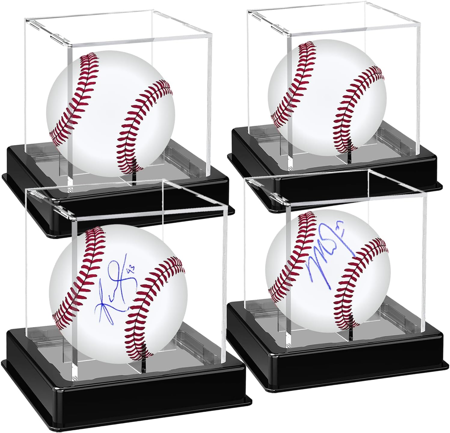 Amazon.com: Softball Display Case for 4 Pack in one,Acrylic Baseball ...